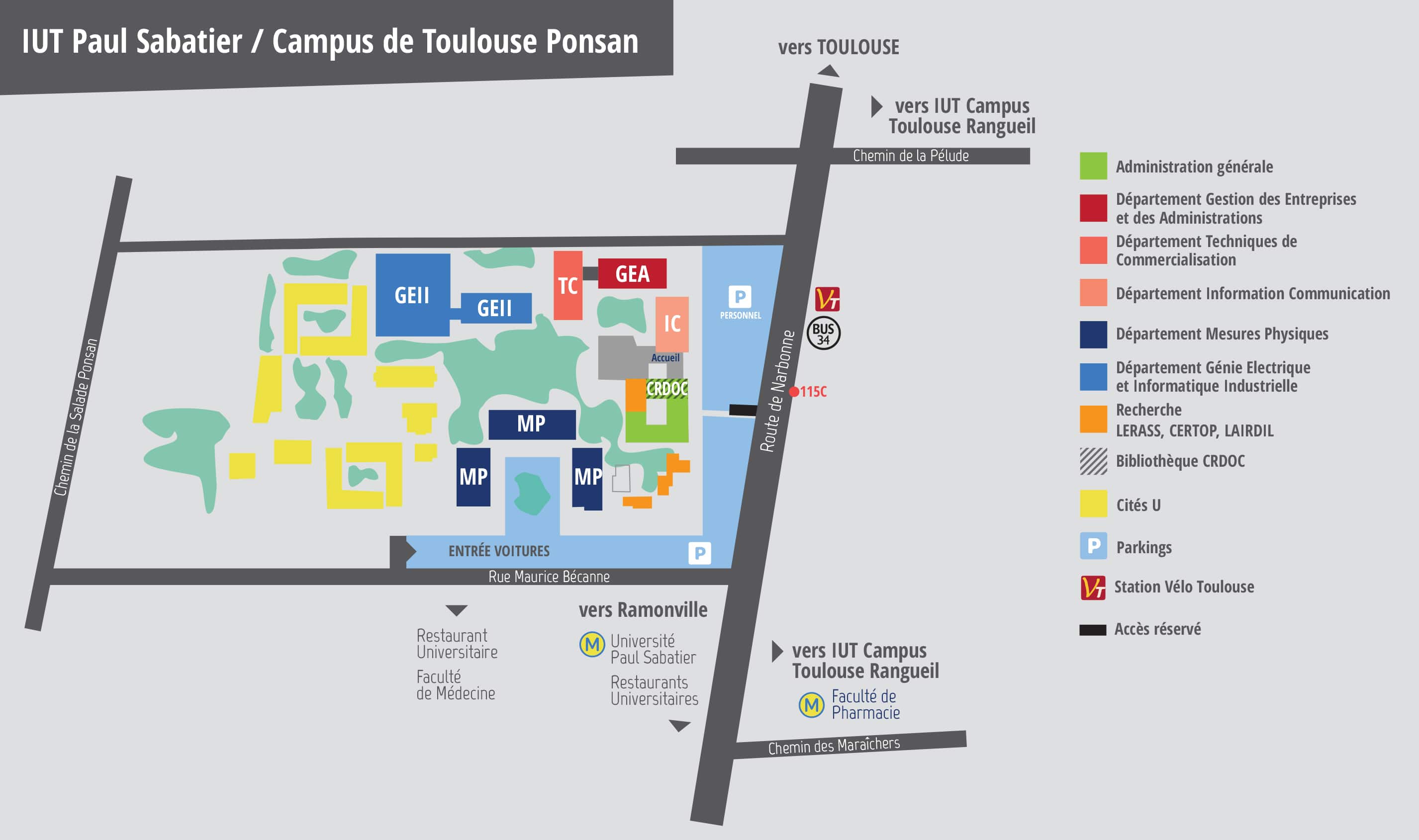 Le campus de Toulouse - IUT Paul Sabatier