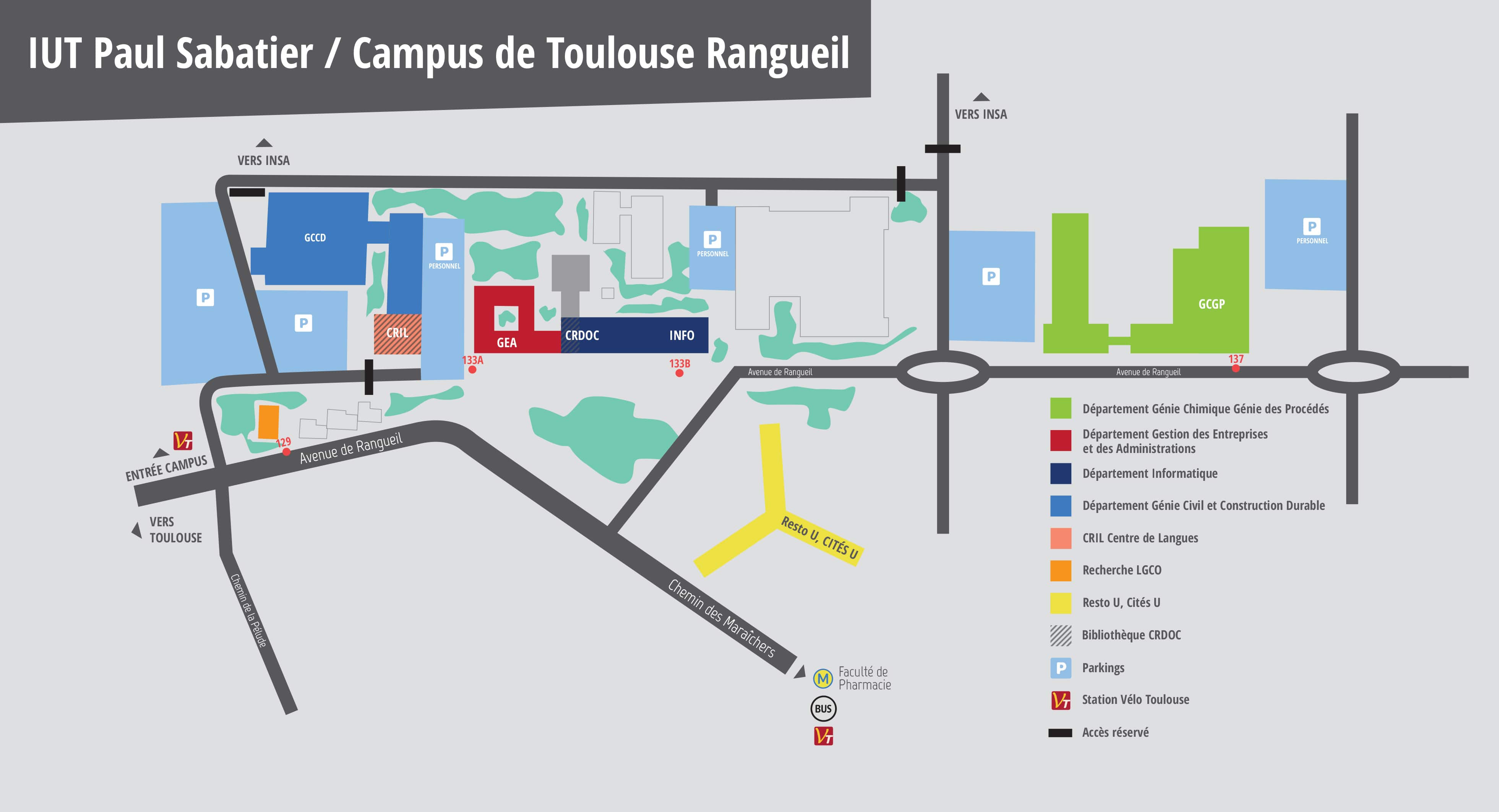 Le campus de Toulouse - IUT Paul Sabatier